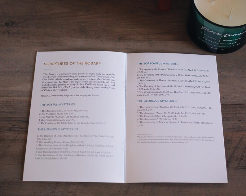 How to Pray the Rosary Booklet - Etsy