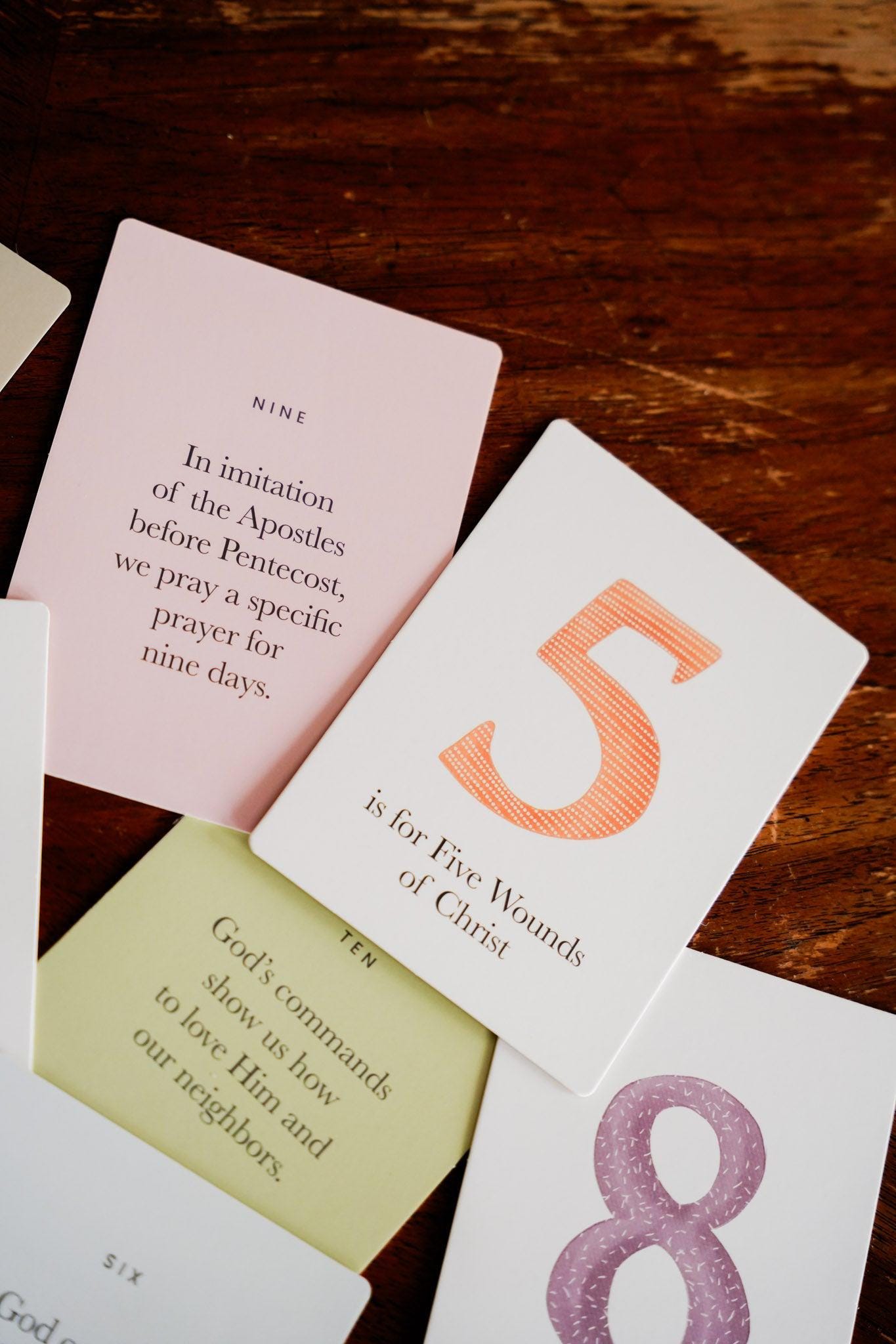 Catholic 123 Cards for Kids - Etsy
