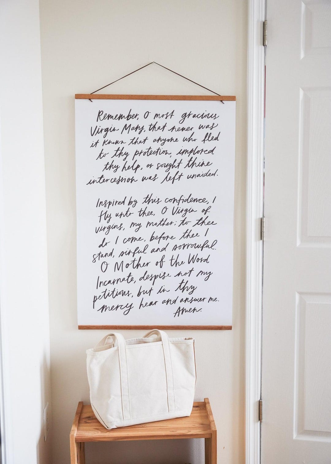 Memorare Prayer Catholic Poster (24x36) - Etsy UK