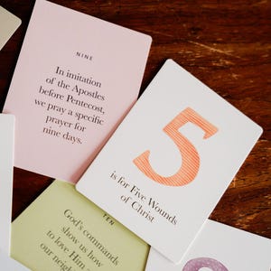 Catholic 123 Cards for Kids - Etsy