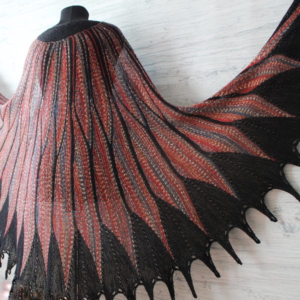 Feather Cape Shawl - Etsy