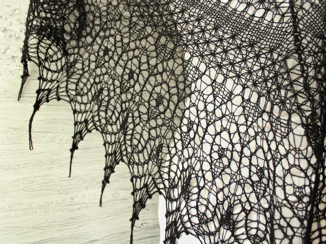 Black Wedding Shawl for Bride Witch Gothic Wedding Victorian Style ...