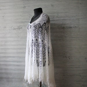 Hand Knit Black Merino Wool Shawl: Gothic Wedding Wrap - Etsy