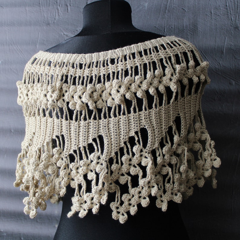 Shoulder Cover up Bridal Cape Womens Poncho Floral Wedding Capelet - Etsy