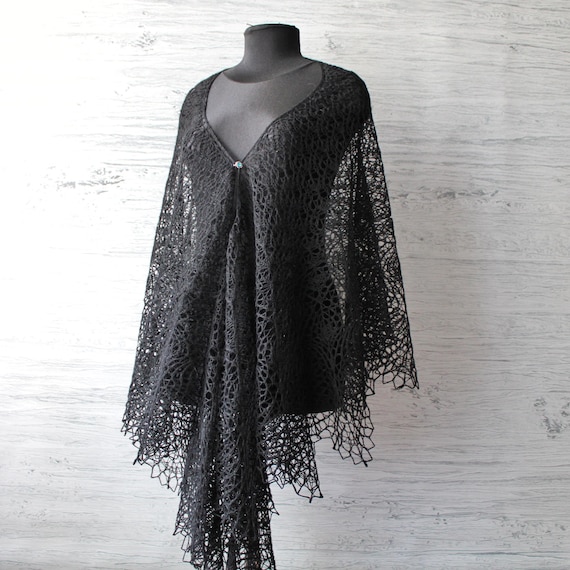 Black Lace Shawl Wedding Wedding Shawls — Shetland Lace Shawls