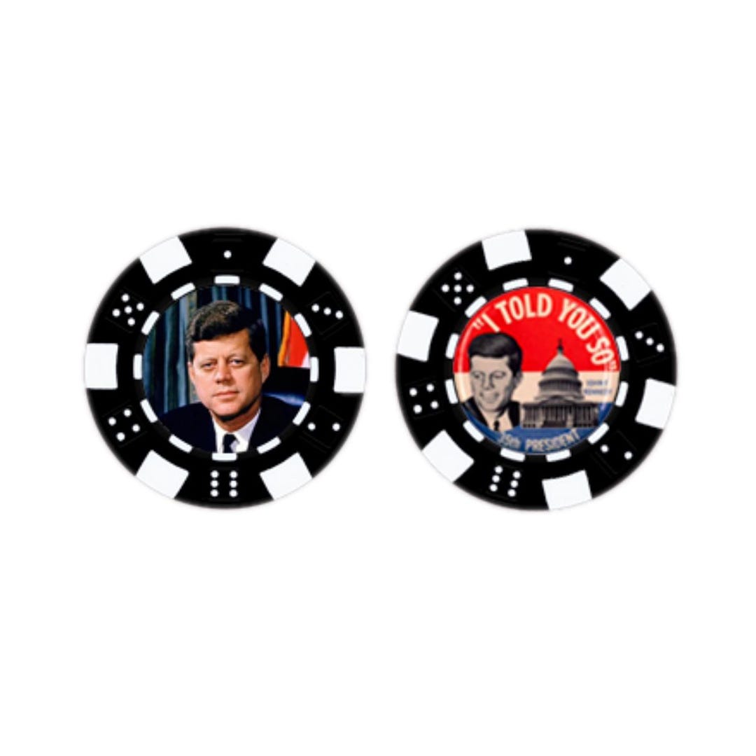 1 to 100 JFK Poker Chips With Kennedy / I Told You so 35th President - Etsy