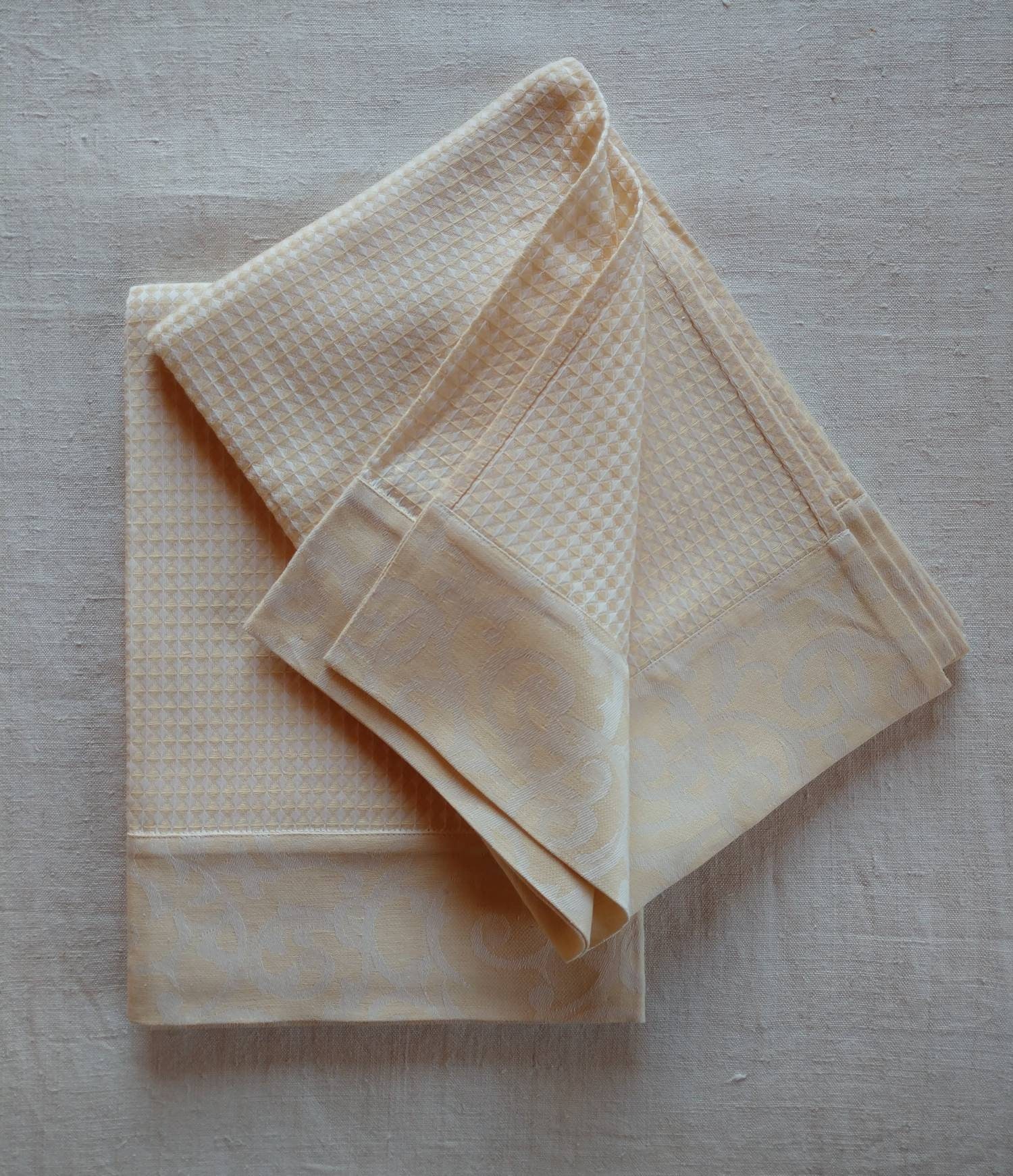 Toallas de baño tejidas europeas con borde Jacquard 38" x 58" - Etsy España