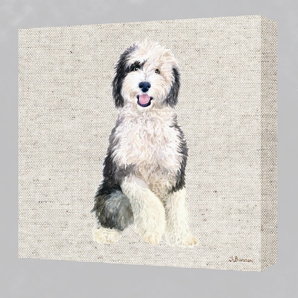 Sheepadoodle on Canvas - Etsy