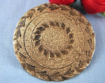 Copper Colonial Button - Etsy