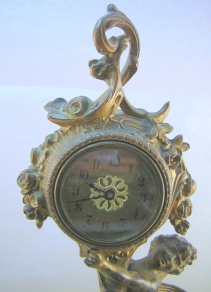 Adorable 1891 Fairy Boudoir Dresser Clock Art Nouveau - Etsy