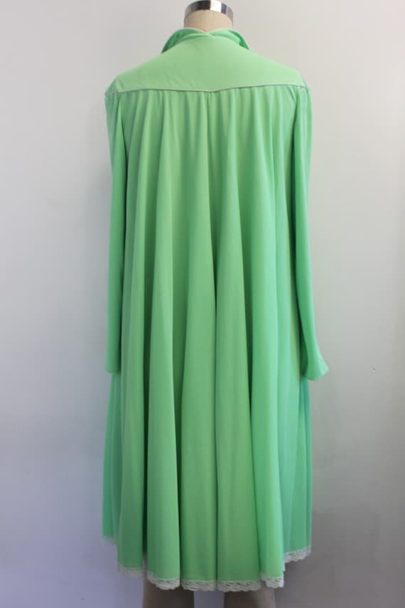 Vintage Lucie Ann Claire Sandra Lime Green Peignoir - Gem