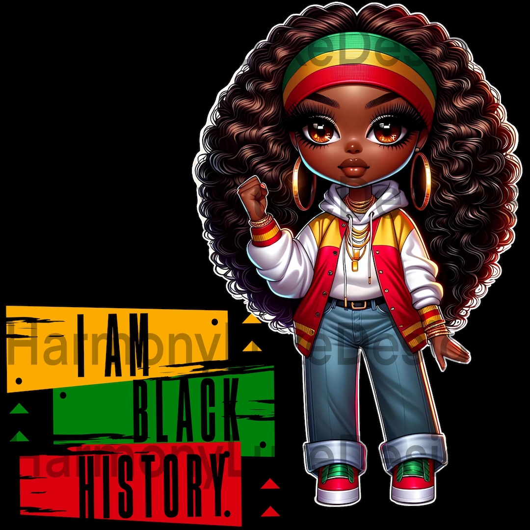 Black History Girl PNG: African American Sublimation (digital File) - Etsy