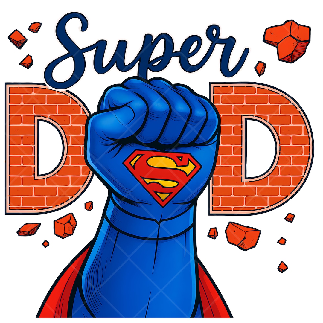 Super Dad PNG: Father's Day Sublimation Design (digital File) - Etsy