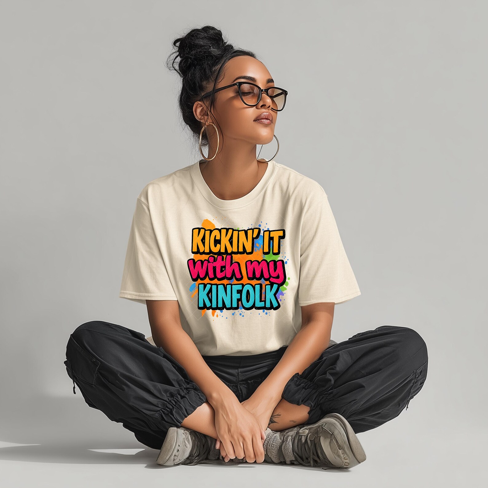 Kickin' It With My Kinfolk PNG, Family Sublimation Design (digital ...
