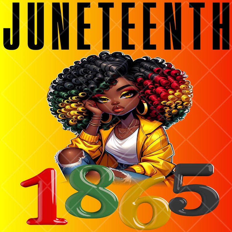 Juneteenth 1865 PNG: T-shirt Sublimation Design (digital Download) - Etsy