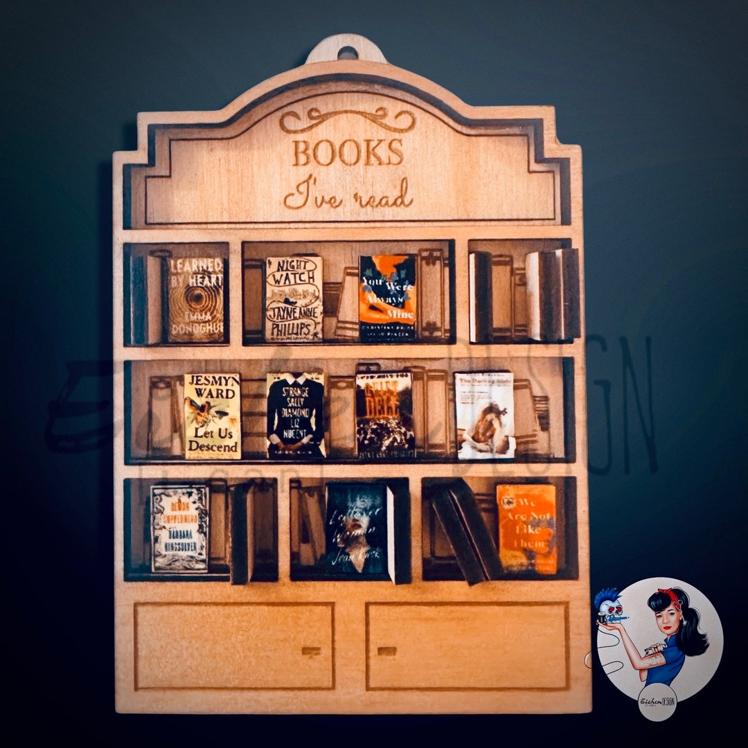 CUSTOMIZABLE Books I’ve Read Bookshelf Keepsake Ornament - Etsy