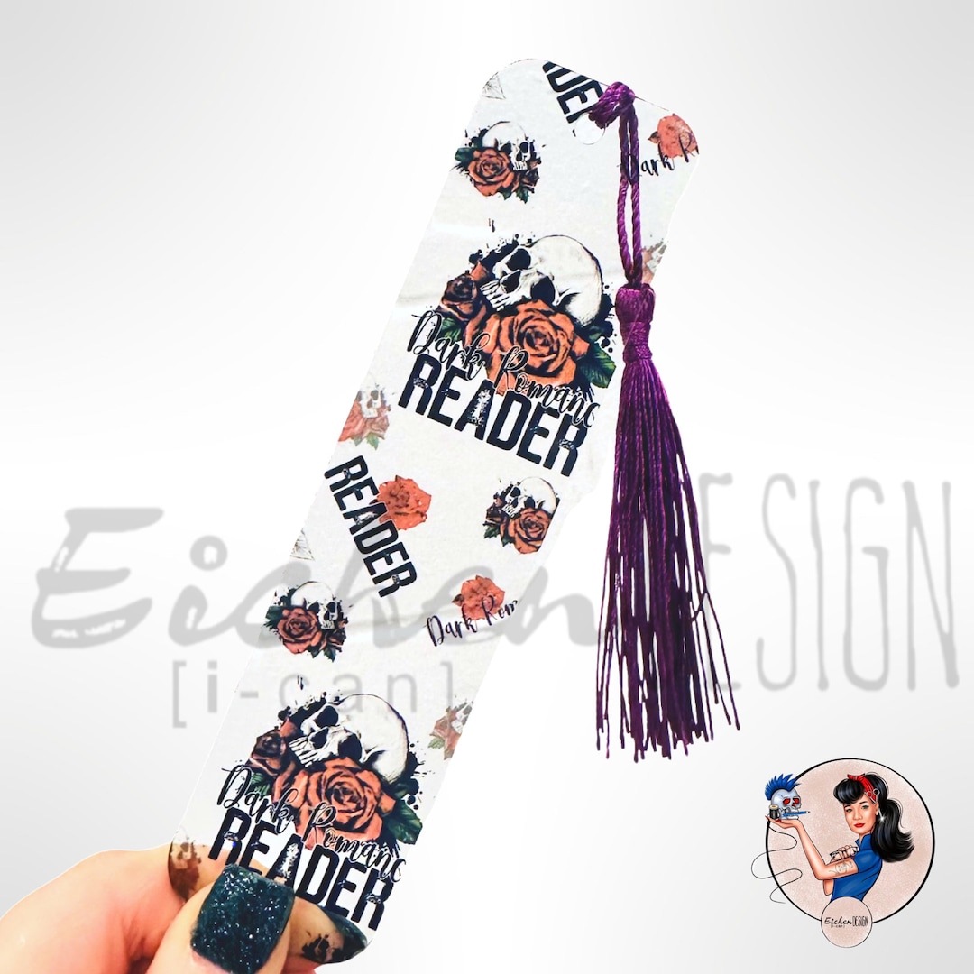 Dark Romance Reader Clear Translucent Acrylic Bookmark - Etsy