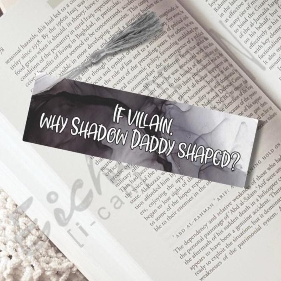 Bookmark: Shadow Daddy, Dark Romantasy Bookish Gift - Etsy