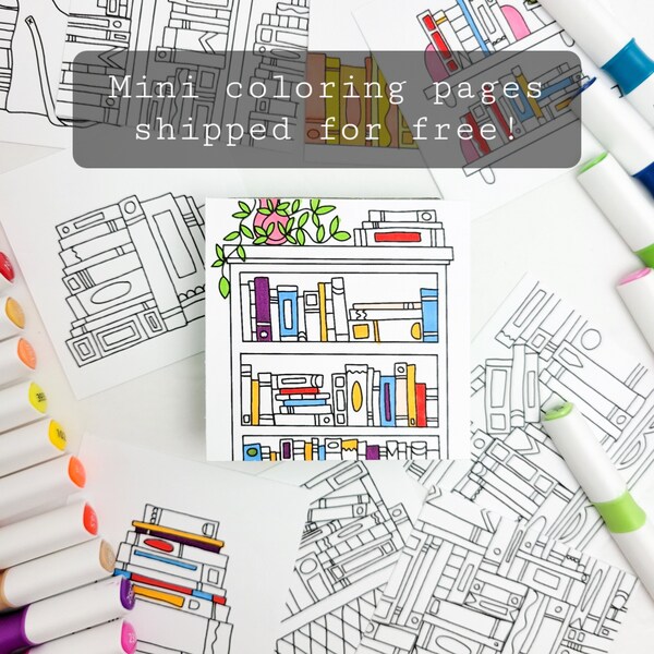 Mini Coloring Book - Etsy