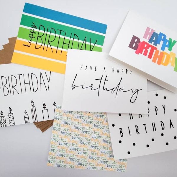 Birthday Card Set - Etsy