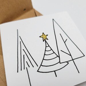 Small Minimalist Christmas Tree Greeting Card - Etsy