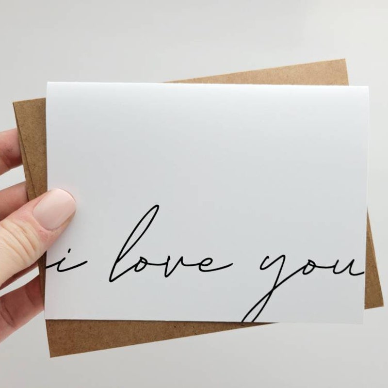 I Love You Card - Etsy