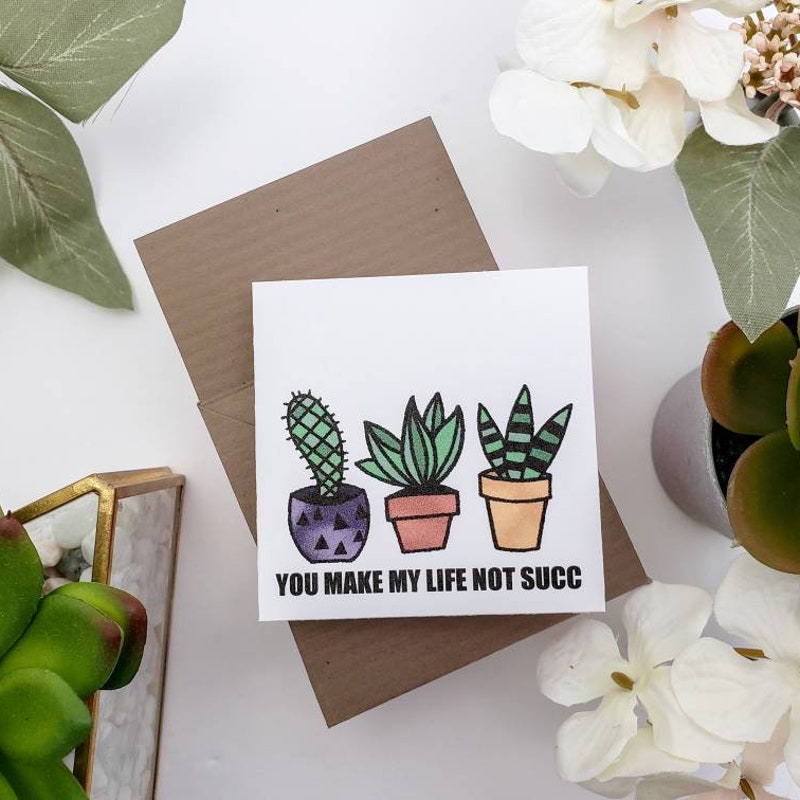 Cactus Pun Card - Etsy