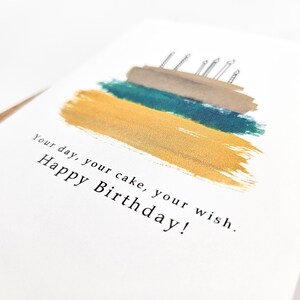 Birthday Cake Happy Birthday Card - Etsy