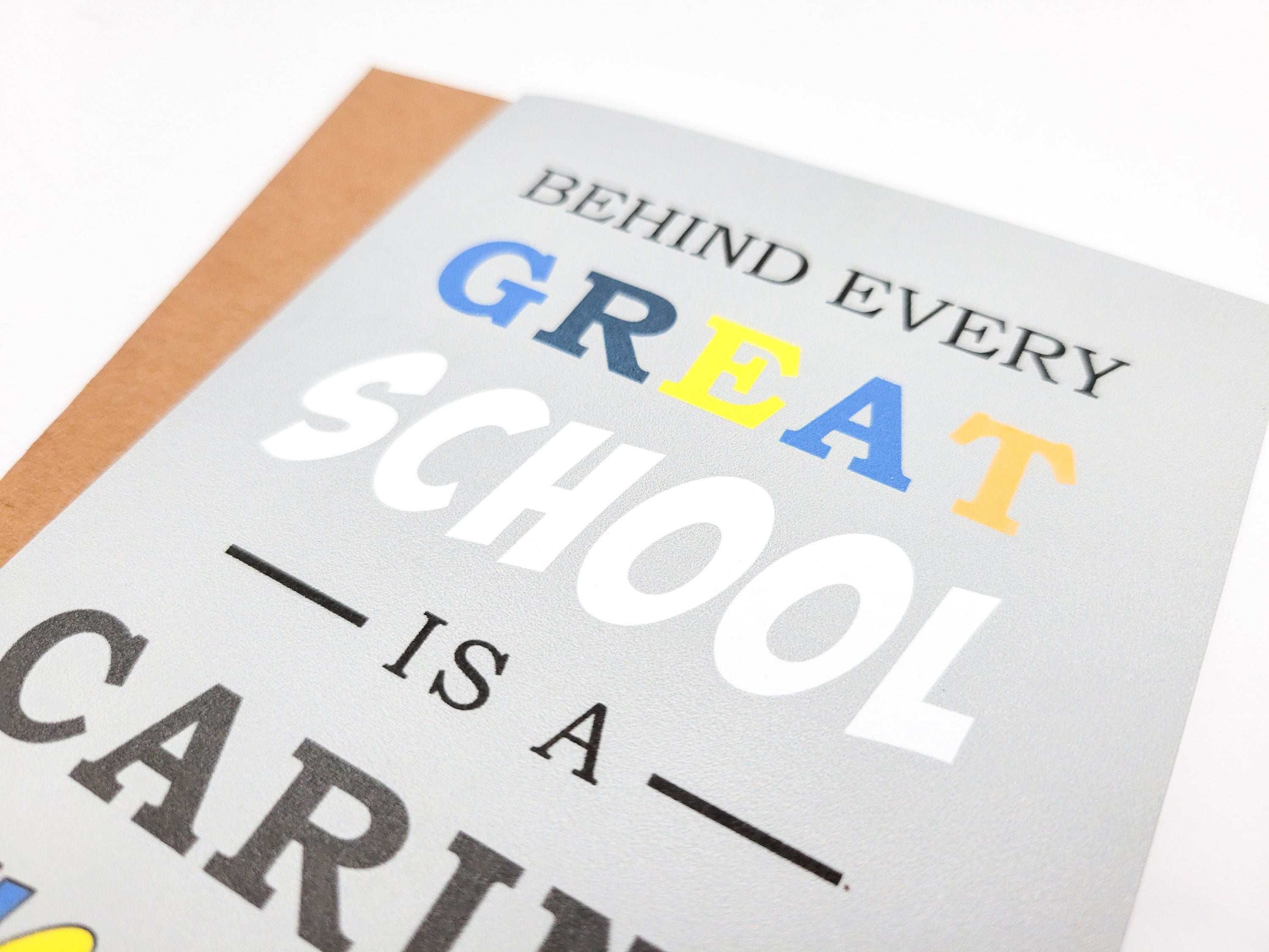 School Custodian Thank You Appreciation Card - Etsy