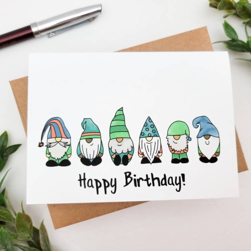 Happy Birthday Gnome - Etsy