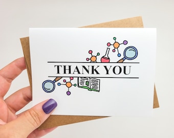 Thanks for Being an Awesome Preceptor Thank You Card, Educator, Science ...
