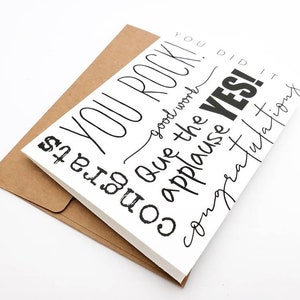 Simple Congratulations Greeting Card - Etsy