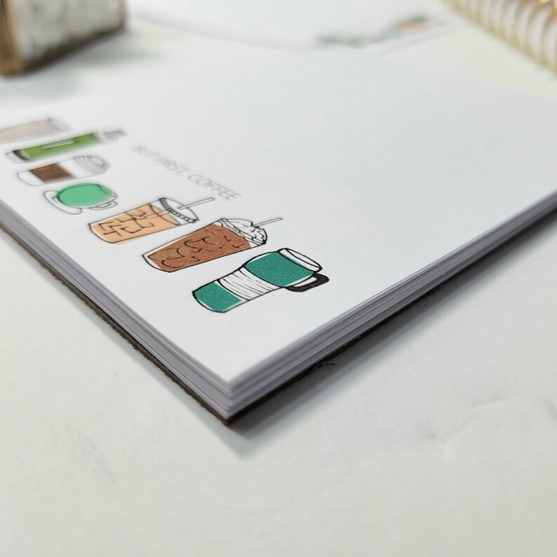 Coffee Themed Notepad for Teacher or Friend Gift - Etsy