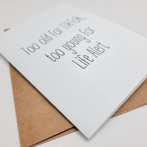 Funny Birthday Card About Getting Older for Millennials and Boomers - Etsy