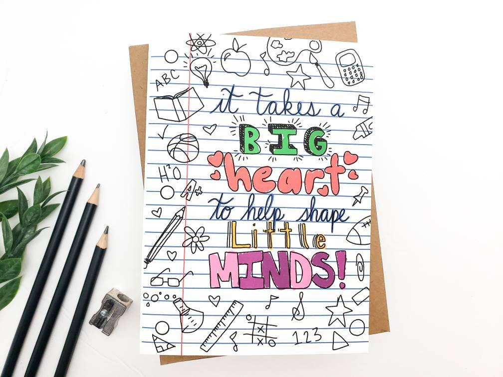 Fun Teacher Greeting Card for Teacher Appreciation or End of Year Gift ...