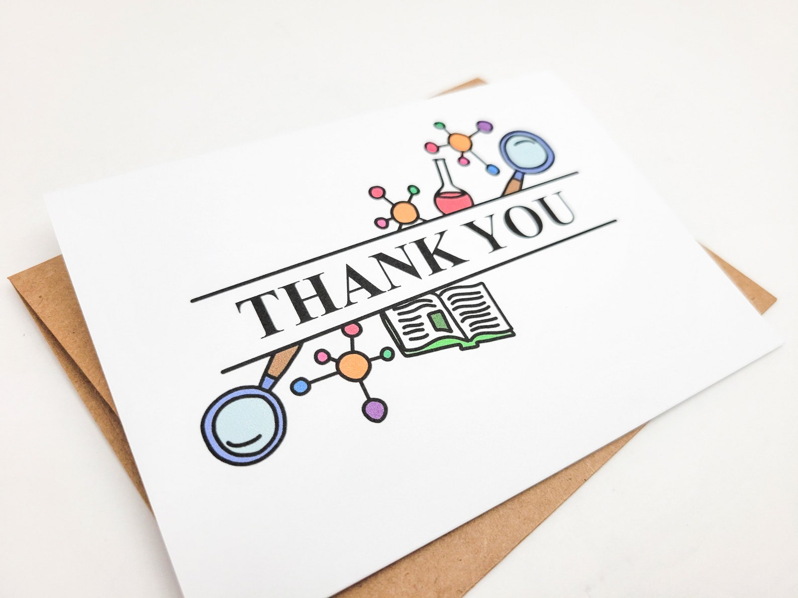Thank You Greeting Card for Elementary School Science Teacher - Etsy