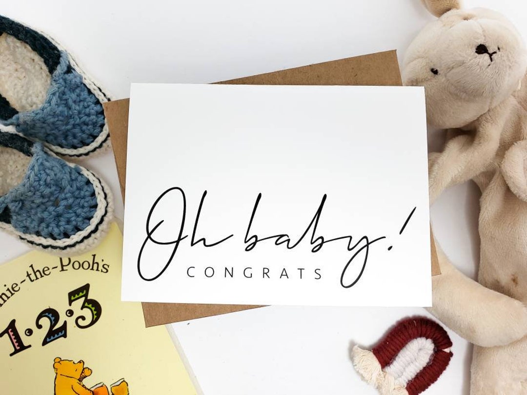 Simple Minimalist Baby Shower Card - Card for New Mom - Etsy