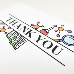 Thank You Greeting Card for Elementary School Science Teacher - Etsy