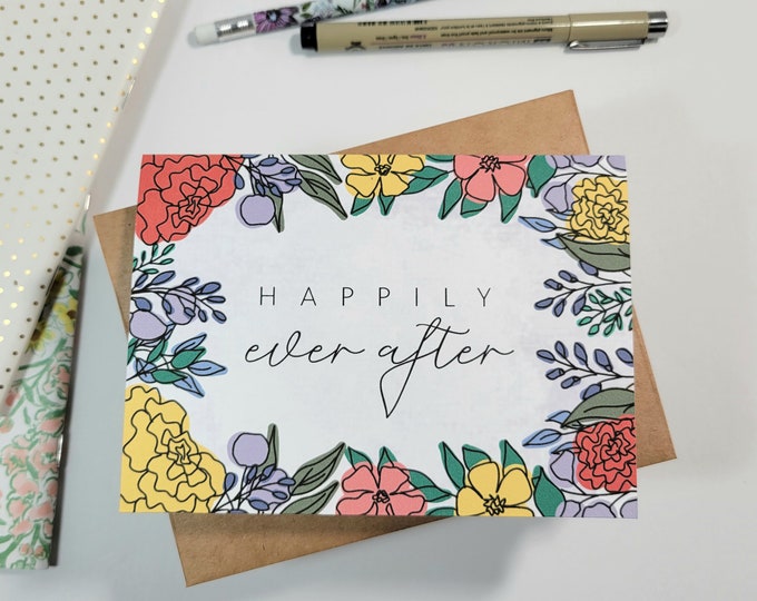 Happy April Postcard - Etsy