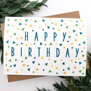 Colorful Happy Birthday Card - Etsy