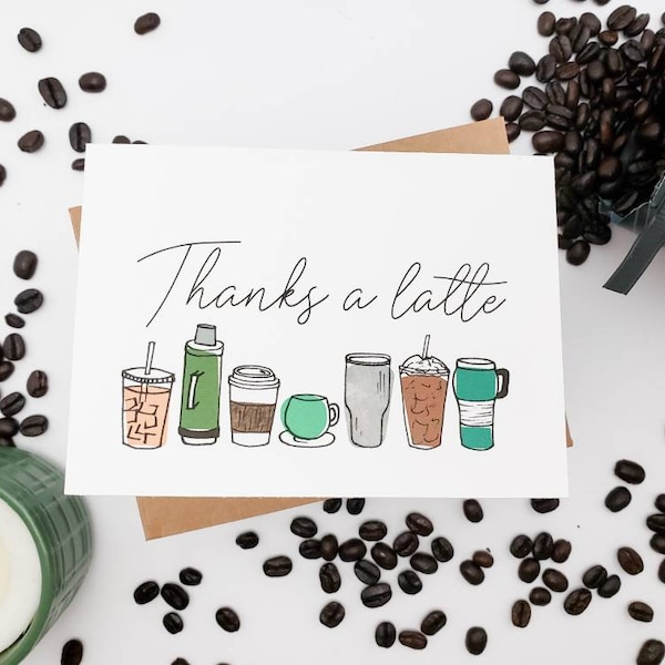 Coffee Thank You - Etsy