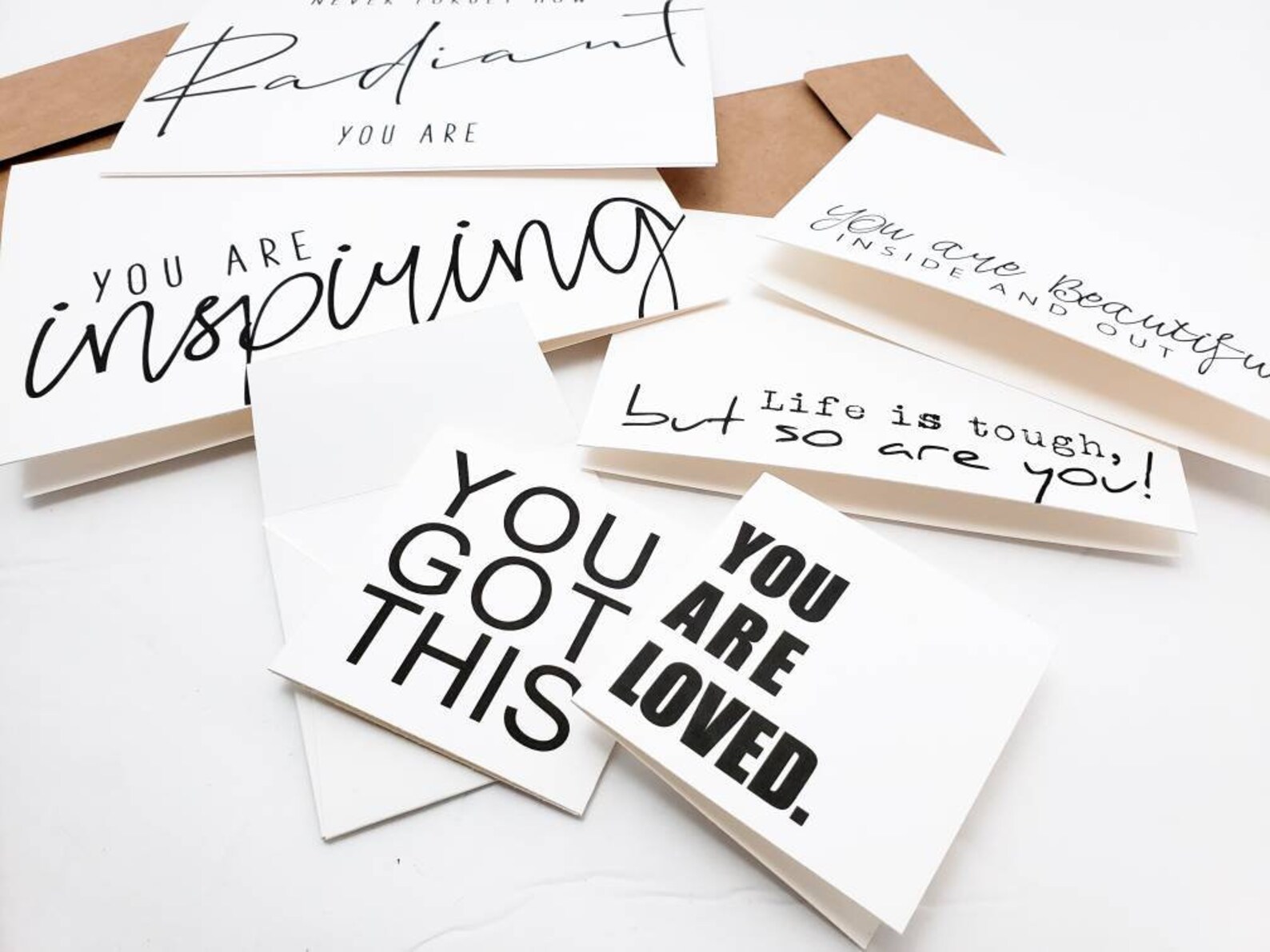 Set of Inspirational Greeting Card Encouraging Card Pack | Etsy