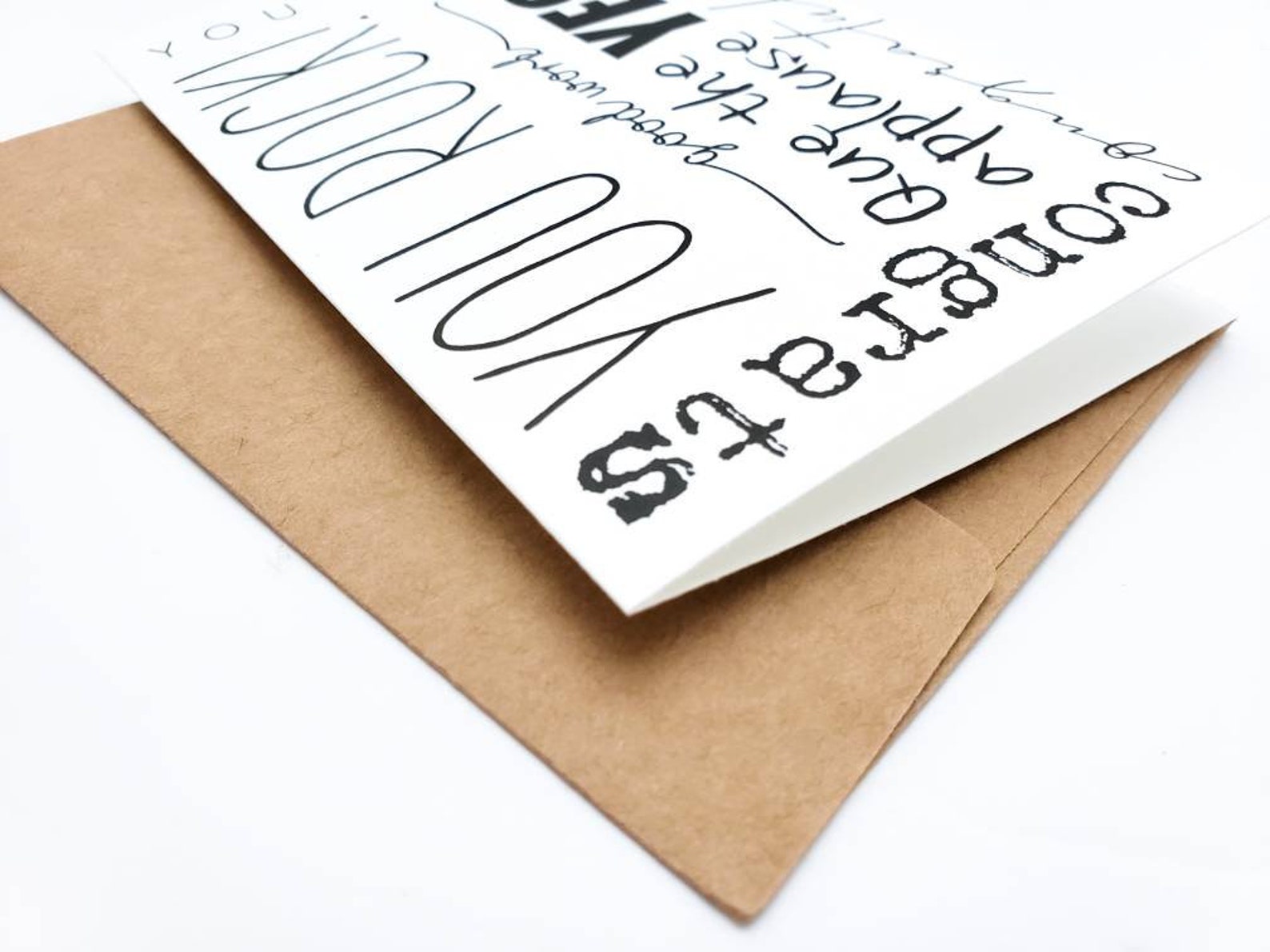 Simple Congratulations Greeting Card - Etsy