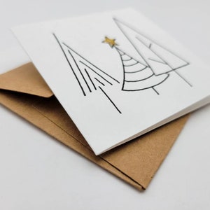 Small Minimalist Christmas Tree Greeting Card - Etsy