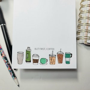 Coffee Themed Notepad for Teacher or Friend Gift - Etsy
