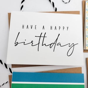 Colorful Birthday Card Variety Pack - Set of Generic Birthday Cards - Etsy