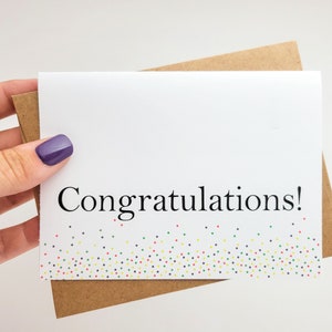 Simple Congratulations Greeting Card - Etsy