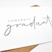 Minimalist High School or College Graduation Congratulations Card - Etsy