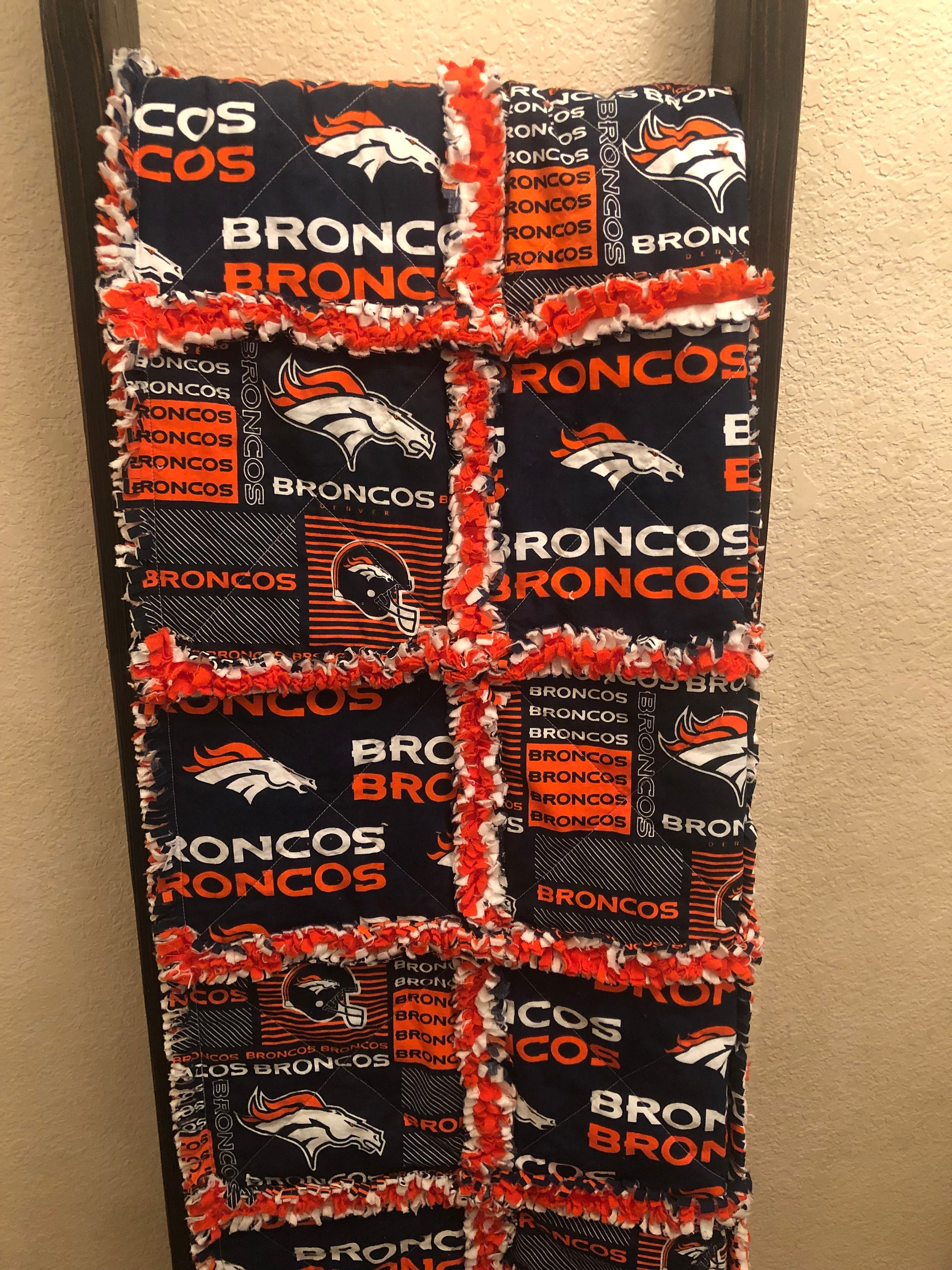 Denver Broncos, Denver Broncos Quilt, Broncos Quilt, Sports Quilt ...