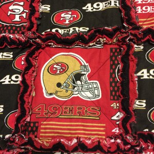 SF 49ers Quilt 49ers Quilt Football Quilt Handmade Quilt - Etsy